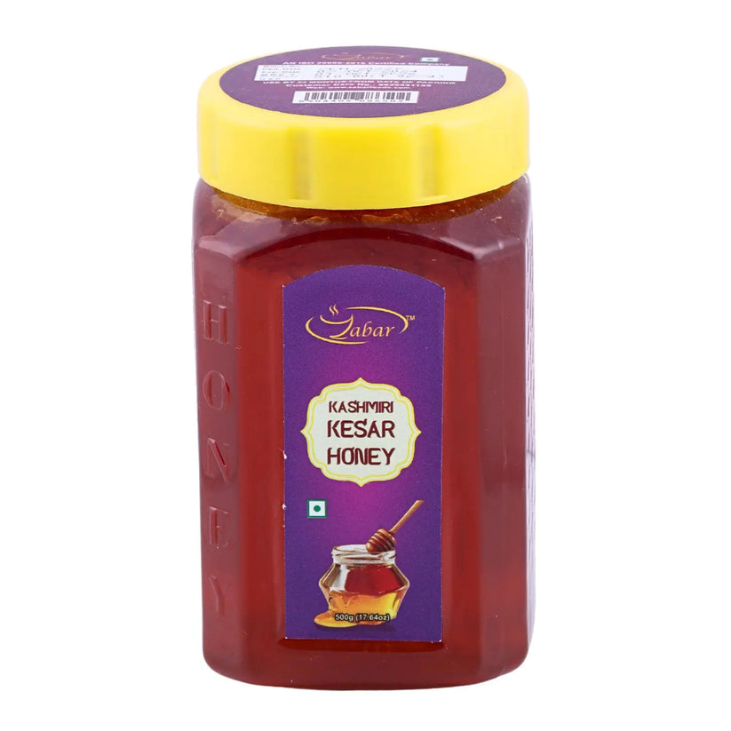 Zabar Kashmiri Kesar Honey 500 gm - Kashmir Exotics